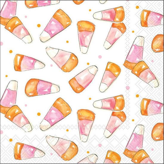 Pink Candy Corn Cocktail Napkin by Boston International | Fairy Tales ...